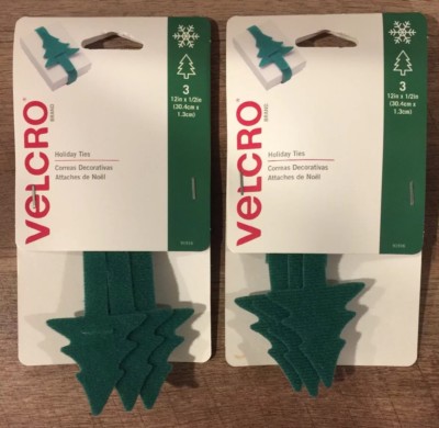 Velcro Holiday Ties 3/pac 12" x .5" Christmas Tree | eBay
