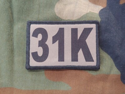 31K MOS Tan Hook Back Hat Bag Morale Patch Army MILITARY WORKING DOG K9 ...