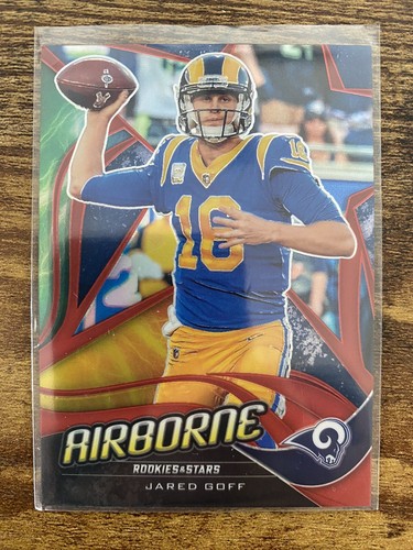 JARED GOFF 2019 Panini Rookies & Stars Airborne Green Prizm /75 Lions ...