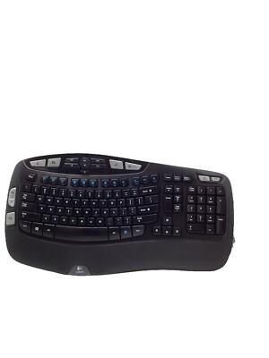 Logitech K350 Black Wave Wireless Keyboard No Unifying USB Receiver ...