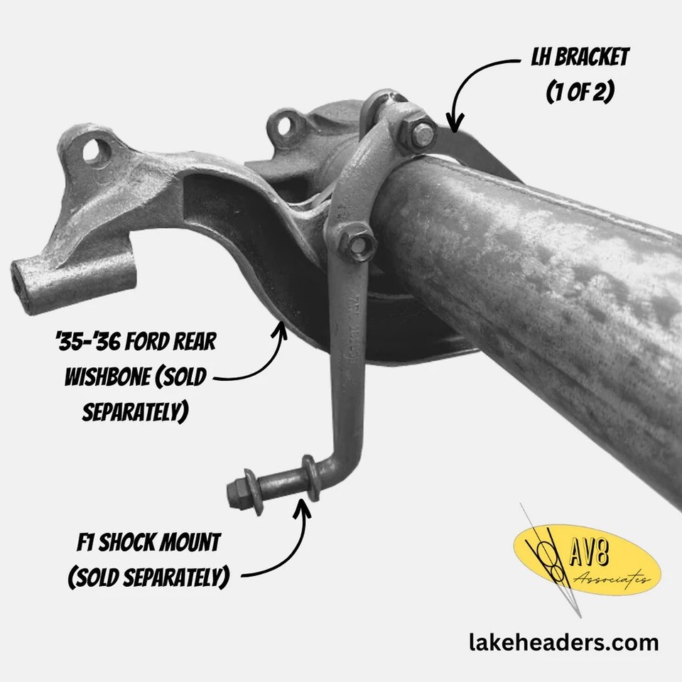 1935 - 36 Ford Rear Wishbone / Radius Rod Hanger Brackets For F1 Shock ...