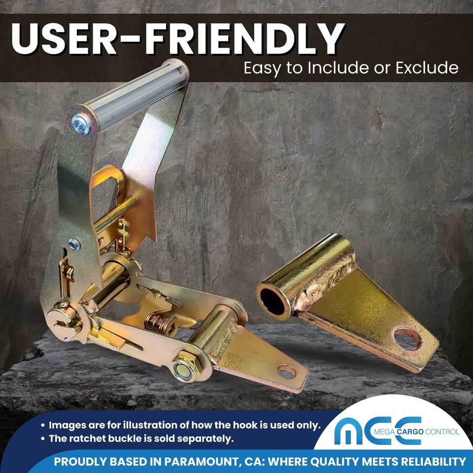 8 Pack A TAB Hook For Tie Down Strap Ratchet Buckle Secure Hook in Tow ...