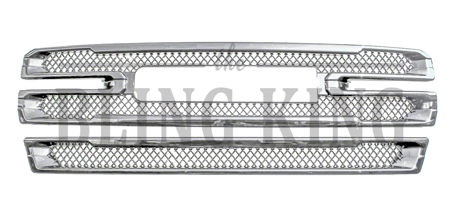 2019-2021 GMC Sierra Chrome Grille Insert Overlay Trim SLT ONLY | eBay