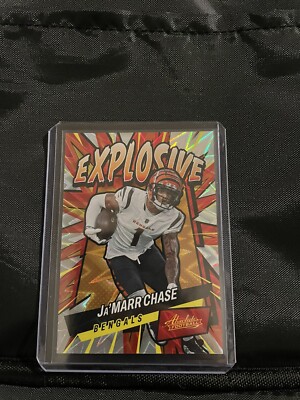 2022 Absolute Football Card Jamarr Chase Explosive SSP Case Hit ...