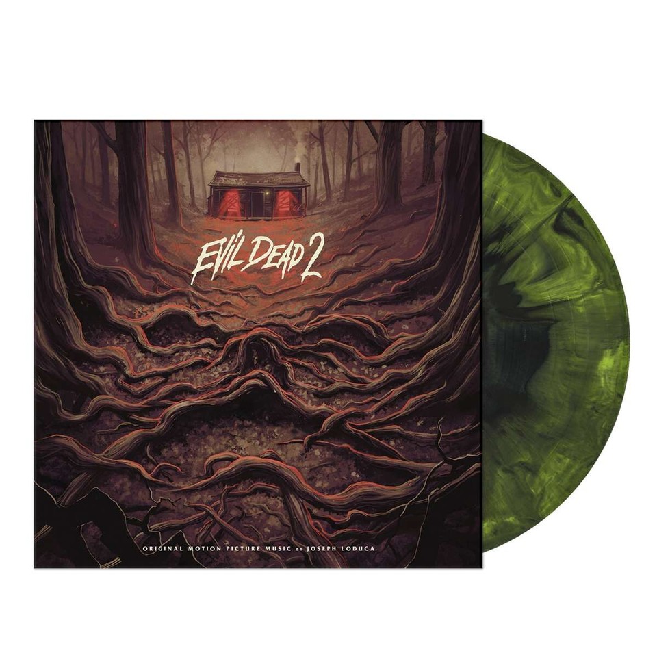 12 " LP - Green Black Vinyl Joseph Loduca Film Music Evil Dead 2 ...