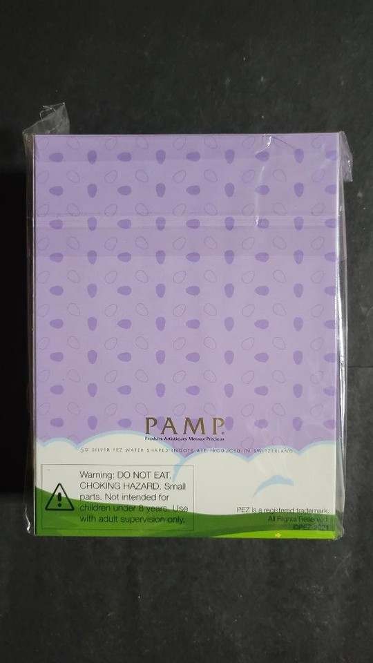 30 GRAM PAMP CHICK PEZ DISPENSER & SILVER WAFERS .9999 FS w/Box&COA ...