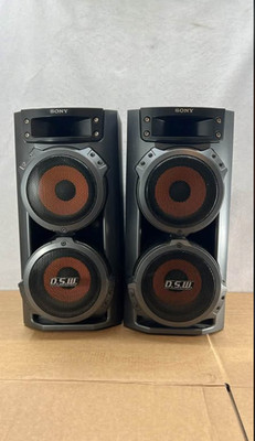 Sony SS-ZX6 Dual 6.5" D.S.W. Party DJ Speakers Pair Tested Free Ship | eBay