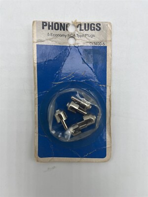 Phone Plugs 5 Economy RCA Type Plug C-1400-5 | eBay
