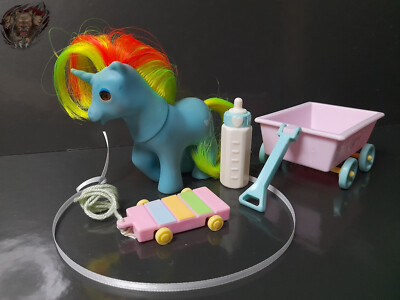 My Little Pony G1 Baby Ribbon Beddy Bye Eye Ponies Wagen Hongkong HK ...