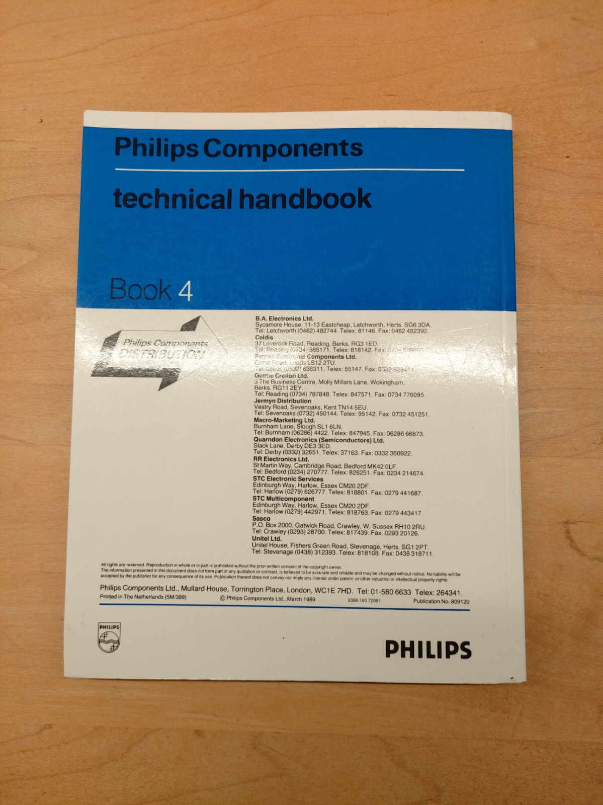Philips Components Technical Handbook Book 4 Integrated Circuits Part ...