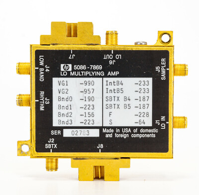 HP Agilent 5086-7869 LOMA LO Multiplying AMP 8564E 8565E 5087-7786 5086 ...