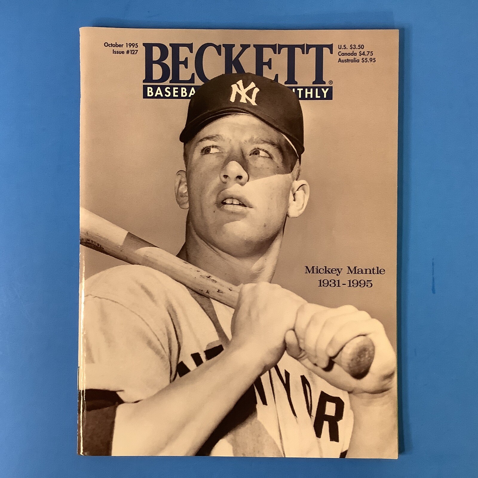 Beckett Baseball Magazine issue #127 Oct 1995 Mickey Mantle 1931-1995 ...