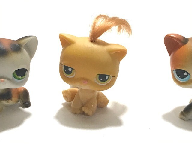 Littlest Pet Shop LPS Shorthair Calico Cats #106 #78 #27 Authentic ...