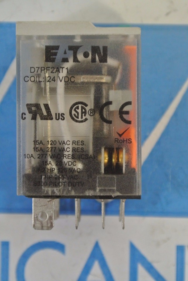Eaton D7PF2AT1 24 VDC Relay - USED | eBay