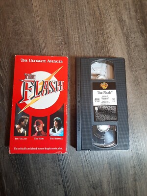 The Flash VHS Pilot 1992 Warner Bros DC Comics John Wesley Shipp Barry ...