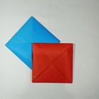 Ddakji Traditional Korean Flipping Game Flip challenge Blue & Red Paper ...