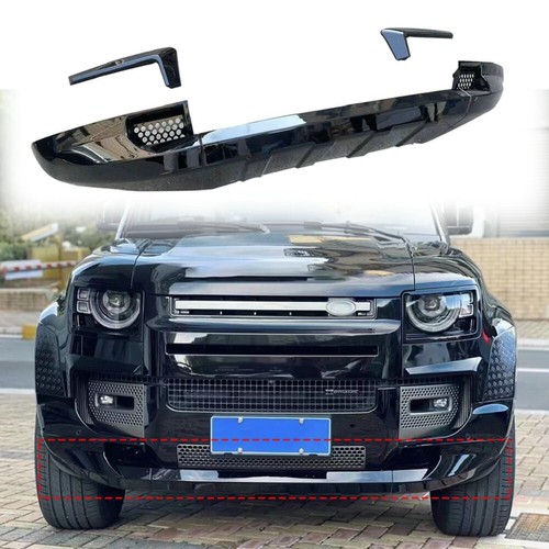 Front Lip Chin Canards Bumper Fits For Land Rover Defender 90 110 130 ...