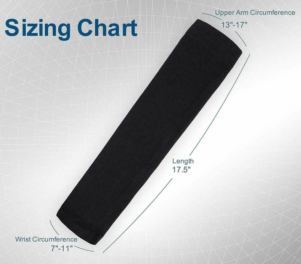 Cooling Arm Sleeves Compression Cover UV Sun Protection Sports For Men ...