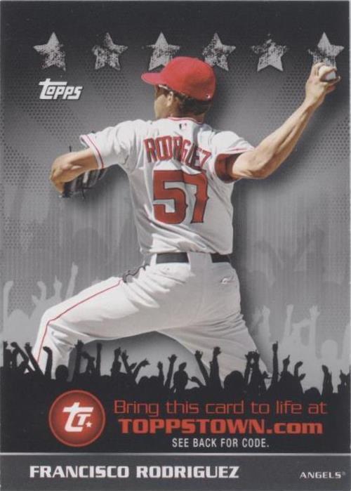2009 Topps - Toppstown Redemption Code Cards Francisco Rodriguez #TTT17 ...
