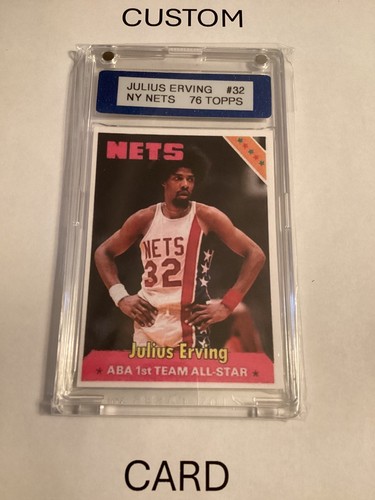 1975 Topps Julius Erving Nets in Zion Mag Pro Case blue tab | eBay