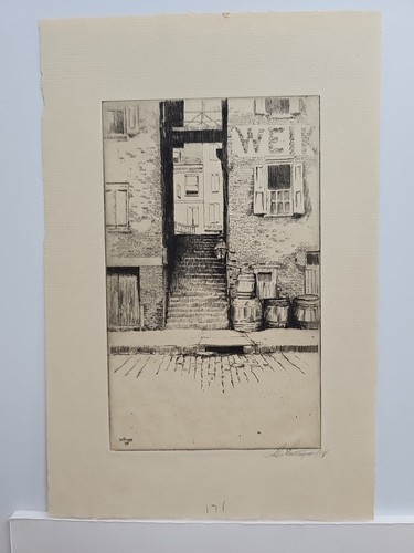 Lee Sturges Original Etching 1918 Signed | eBay