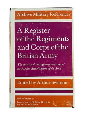 A Register of the Regiments and Corps of the British Army Hardcover ...