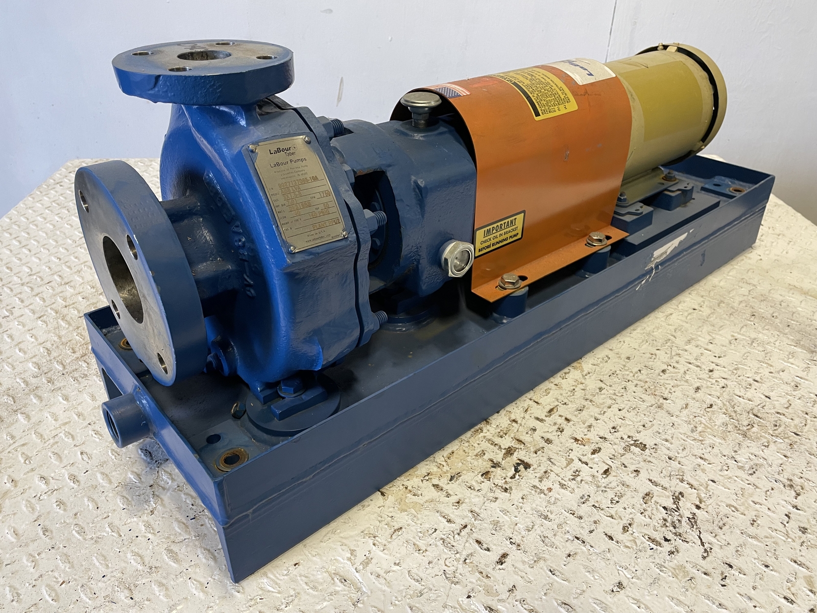 Labour AB8 LVA 1.5x3-8 ANSI Pump, 316SS/Ductile Iron, #94885 | eBay
