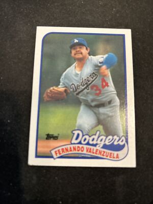 1989 Topps Card #150 Fernando Valenzuela Los Angeles Dodgers NMMT Free ...