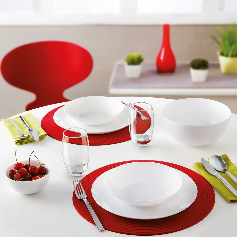 Luminarc Tafelservice 6 Personen 19 Tlg Glas Geschirr Set Tafelservice