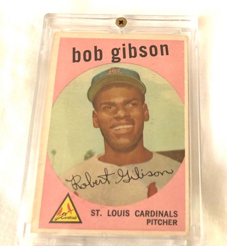 1959 Topps High #514 Bob Gibson ROOKIE Baseball Card RC Excellent ...