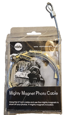 Mighty Magnet Hanging Photo Cable w/ Magnetic Studs - 57 inches - NEW ...