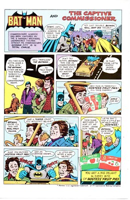 1975 HOSTESS Fruit Pies Snack Food PRINT AD WALL ART - BATMAN & ROBIN ...