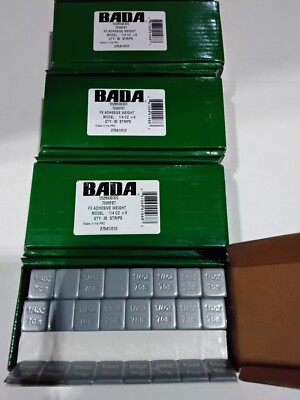 4x BADA 7026FET Tape Wheel Weights .25oz 1/4 Quarter oz. Silver 7gm ...