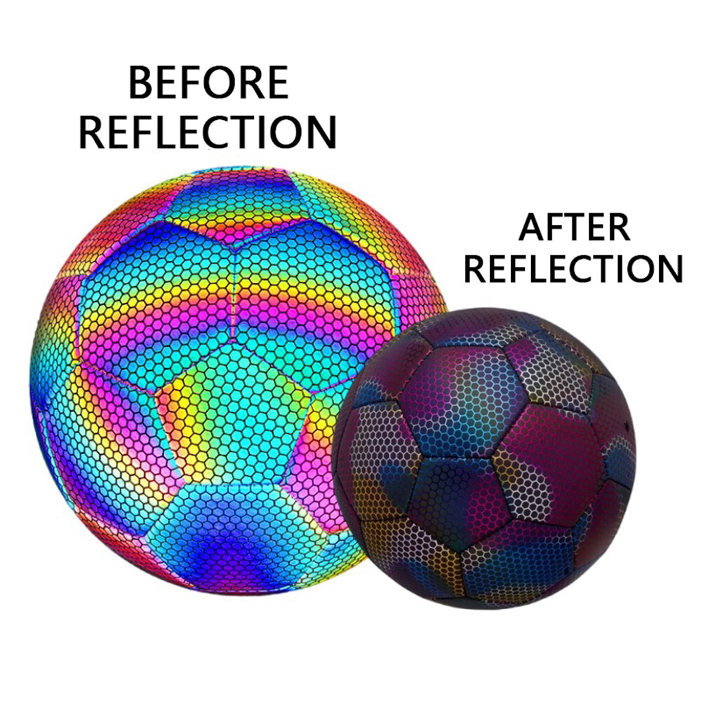 Reflective Soccer Ball Luminous Night Glow Footballs Student Training ...