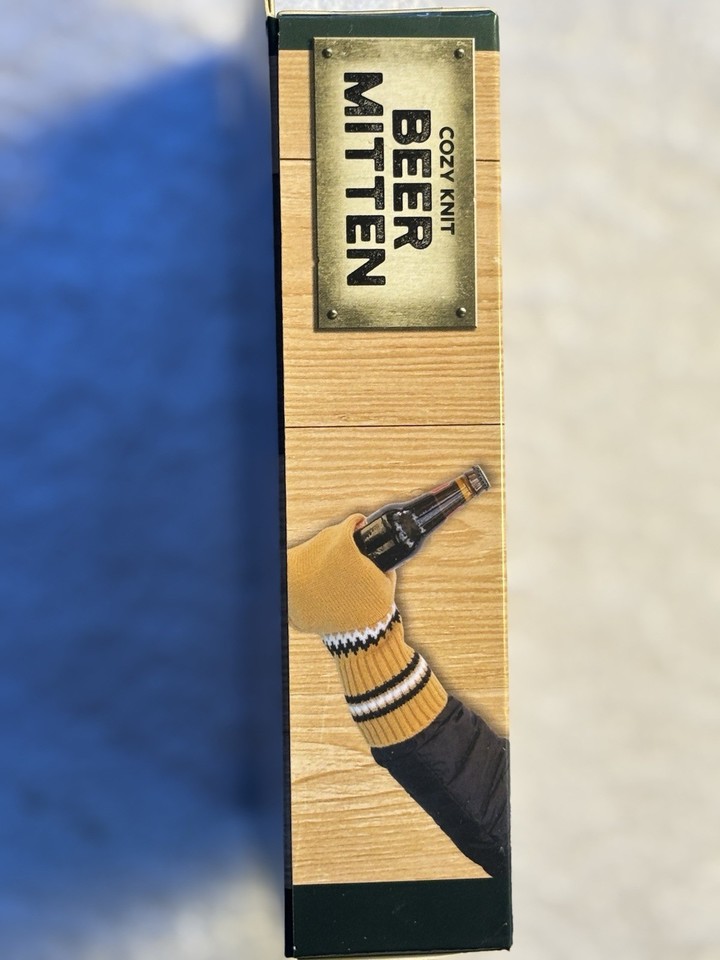 Green Bay Packers COZY KNIT BEER MITTEN Novelty Gag Gift/Party Fun NEW ...