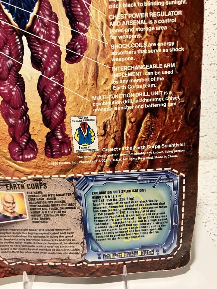 Inhumanoids Auger MOC! SEALED! (Some Inner Lifting) 1986 Hasbro Vintage ...