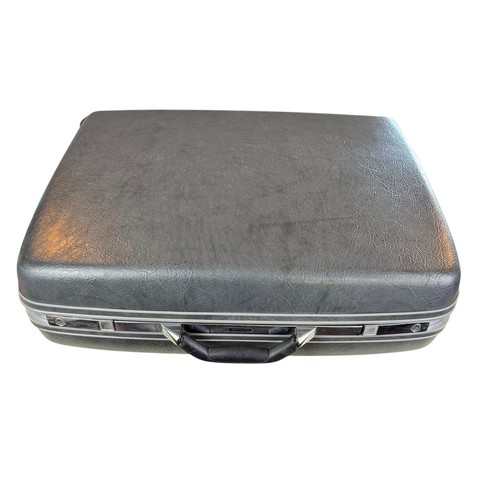 Vintage Samsonite Profile II Large Wheeled Hard Side Suitcase Gray | eBay