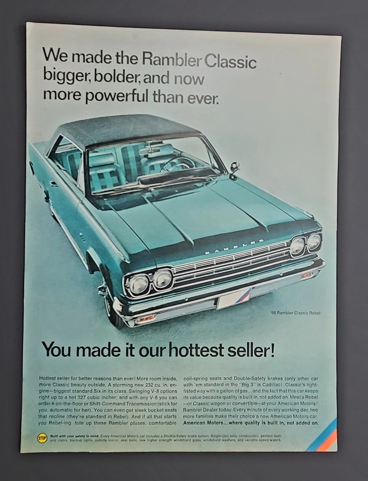 Vintage AMC Car ads Javelin Ambassador Gremlin Rambler Hornet Hudson ...