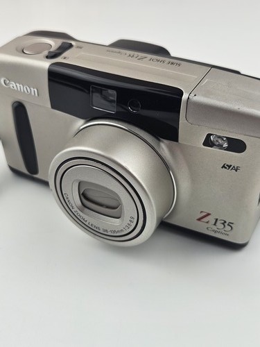 Canon Sure Shot Z135 Caption 35mm Film Camera 38-135mm Zoom SAF Silver ...