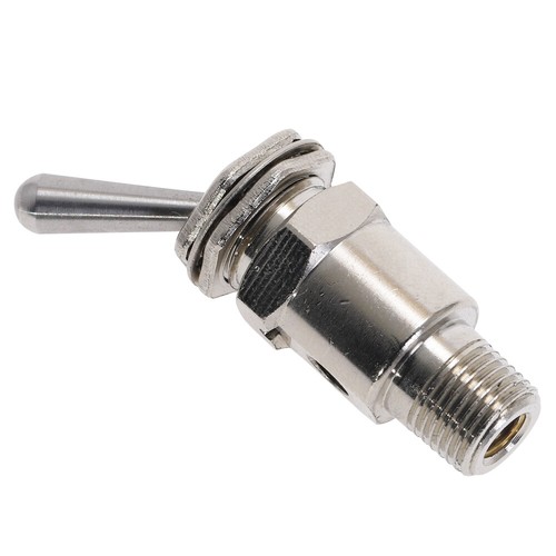 Silver Tone Air Pneumatic Toggle Switch Valve TV-3S TAC-4V/3V TAC-4P/3P ...