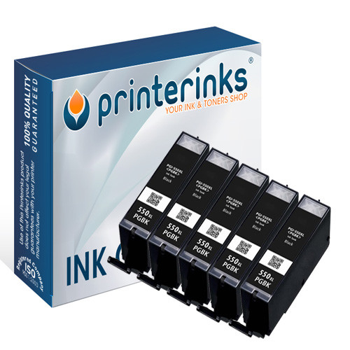 PGI-550XL PGBK Black Non OEM ink Canon IP7250 MX925 MG5550 MG5650 - 5 ...