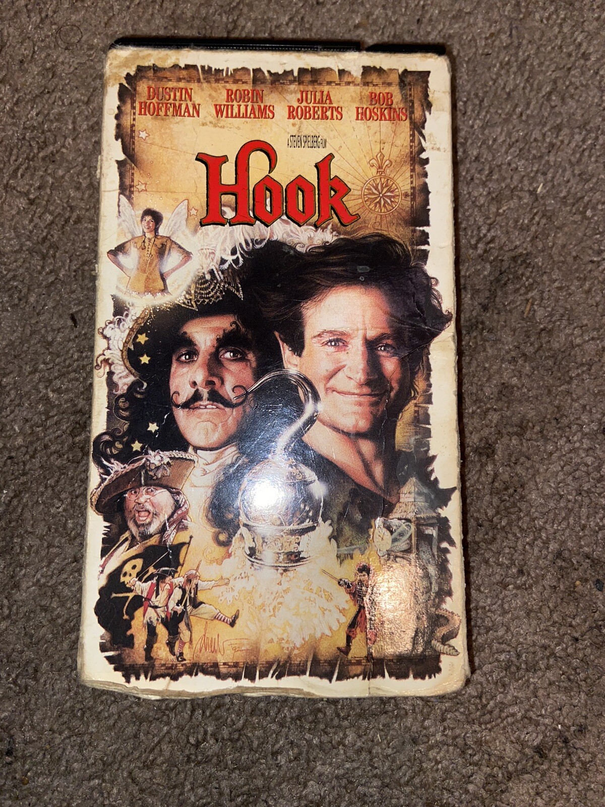 Hook (VHS, 1992) Robin Williams Dustin Hoffman Julia Roberts Bob Hoskins | eBay