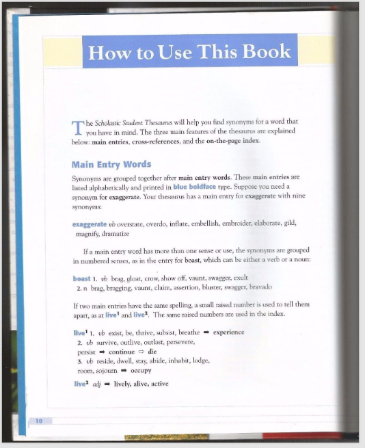 Scholastic Student Thesaurus by John K. Bollard (2002, Hardcover ...