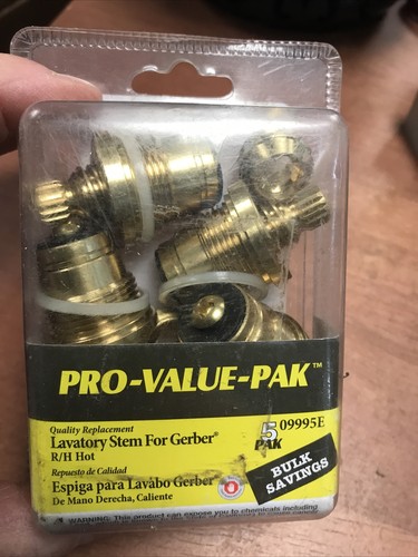 Danco Pro-Value-Pack R/H Hot Lav Stem for Gerber 5 PACK #09995E New In ...