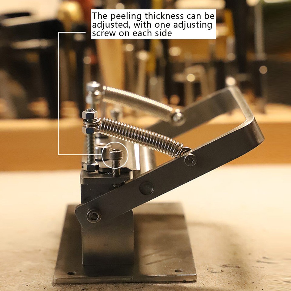 Leather Splitter Skiver Shovel Skin Machine DIY Manual Paring Peeling ...