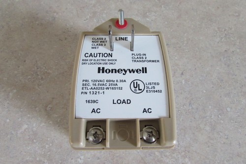 Ademco Honeywell 1321 16.5VAC 25VA Alarm Transformer Vista AD48-0148 ...
