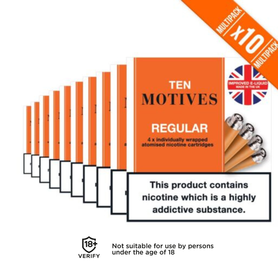 Ten Motives Refills | 10 Motives Cartomisers|£5.49 a Pack |FREE TRACKED ...