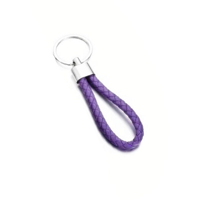 Keychain Leather Rope, Key Chains Braided Ring Key Fob, Assorted Colors ...