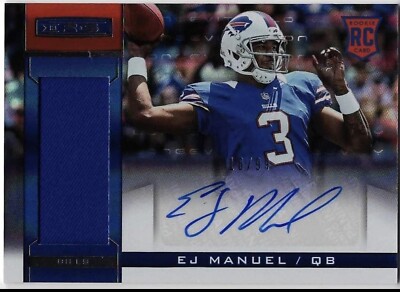 2013 Rookies & Stars EJ Manuel Rookie Jersey Autograph Card /99 | eBay