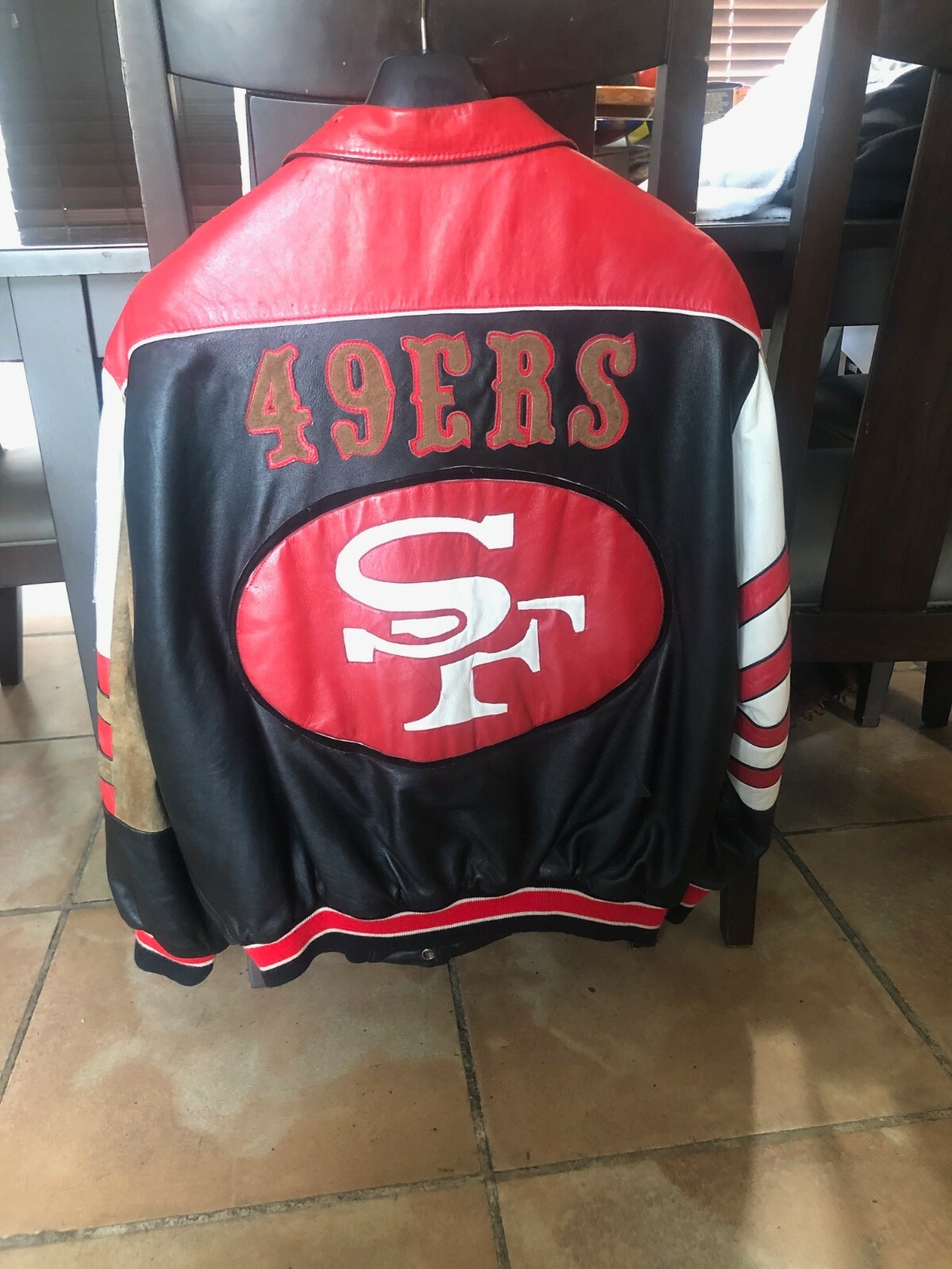 Jeff Hamilton 49ers NFL Leather Jacket - Reversible | eBay
